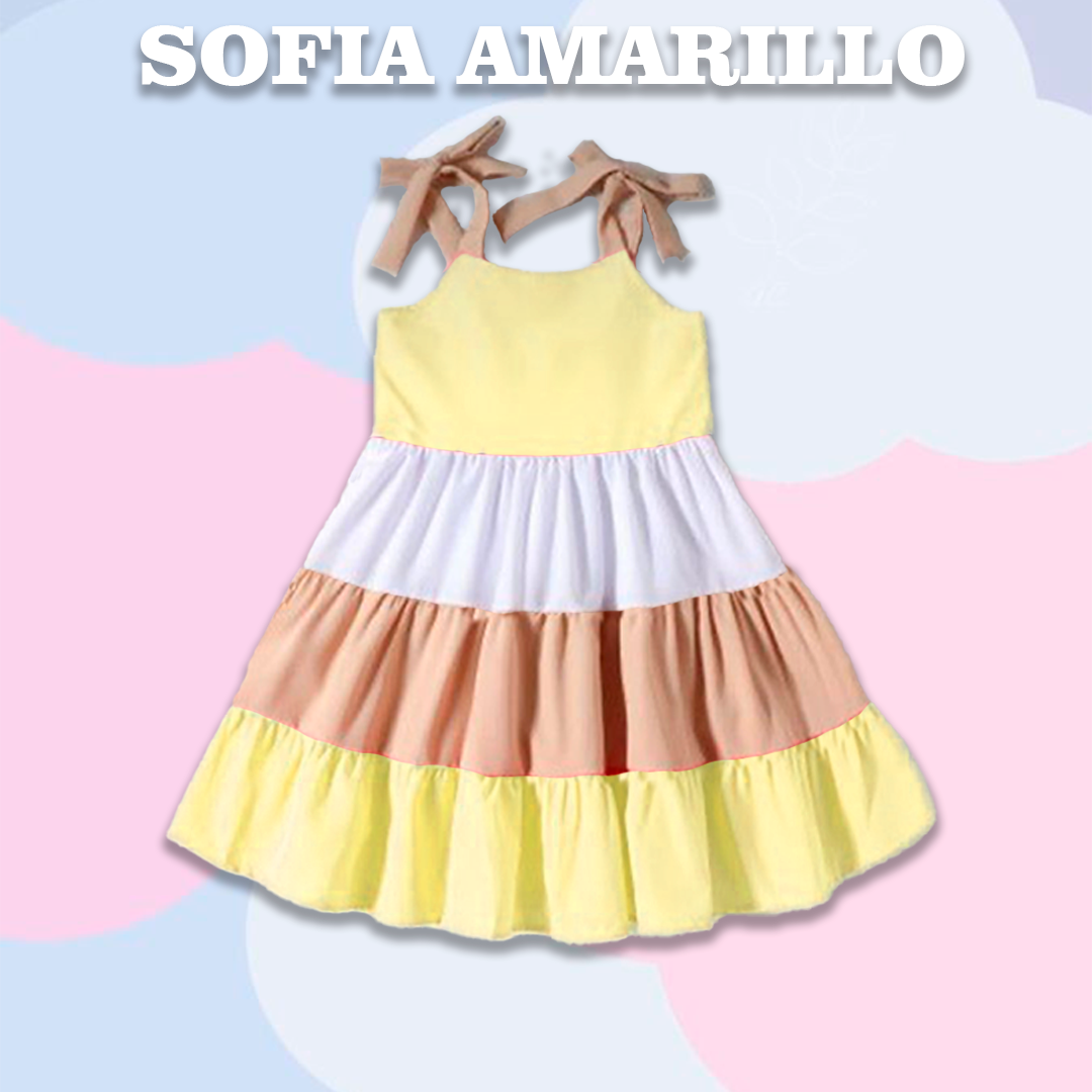 VESTIDO SOFIA - AMARILLO - – KIDSPREMIUM