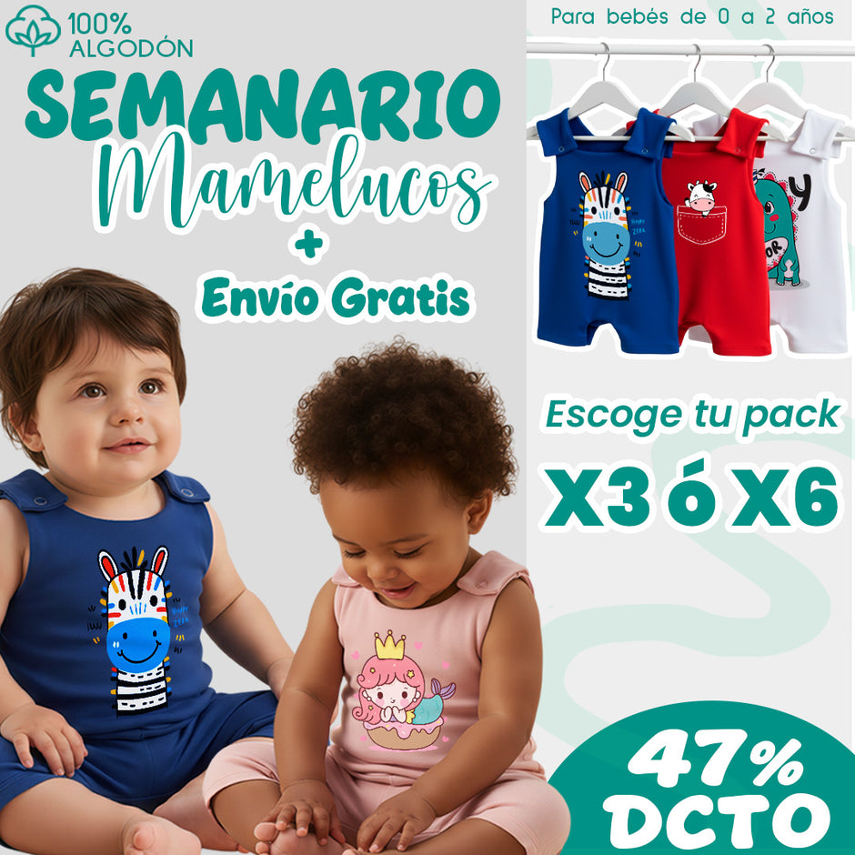MAMELUCOS PACK + ENVIO GRATIS – KIBIIFORKIDS